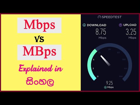 Mbps vs MBps Explained in Sinhala