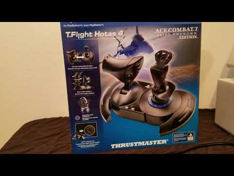 Ace Combat 7 Skies Unknown Edition Thrustmaster T.Flight Hotas 4 PS4 Flight Stick Unboxing