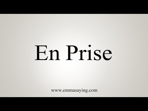 How To Say En Prise