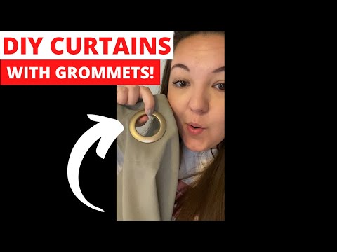 Make Your Own Curtains with Grommets - DIY Tips