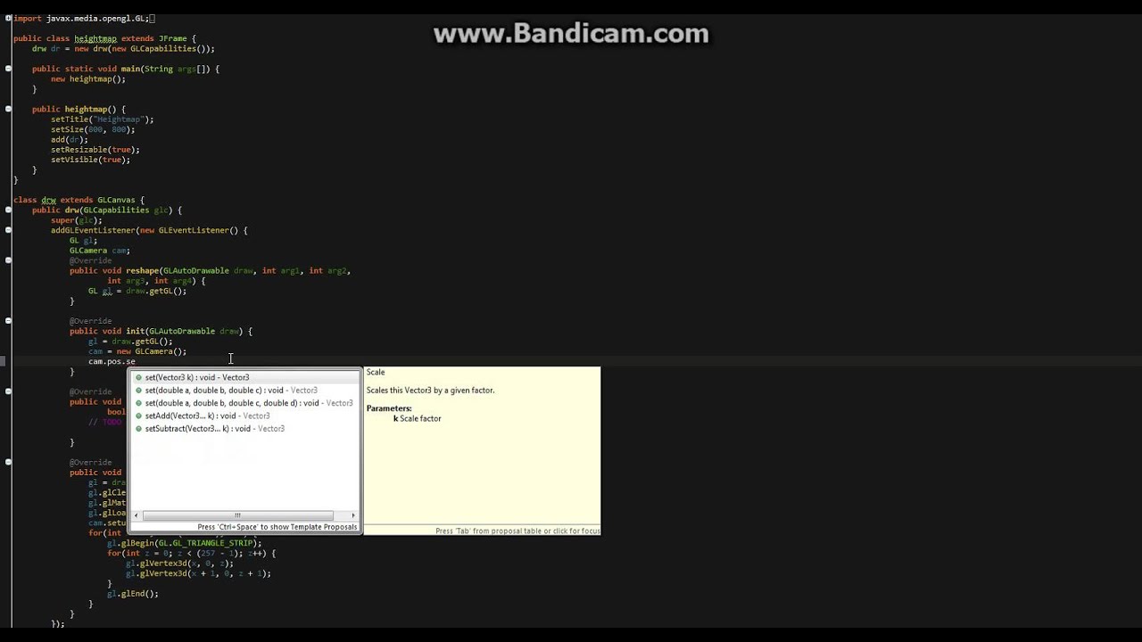 3D graphics in Java - Heightmapping part 1