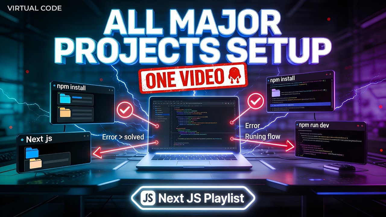 How to Setup Source code of Full Stack Next Js Projects | Step by Step Guide ⚡