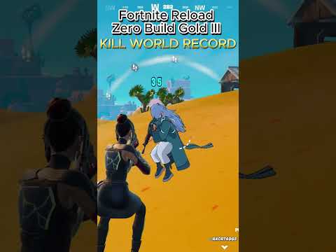 KILL WORLD RECORD for Gold III Zero Build #fortnite #shorts