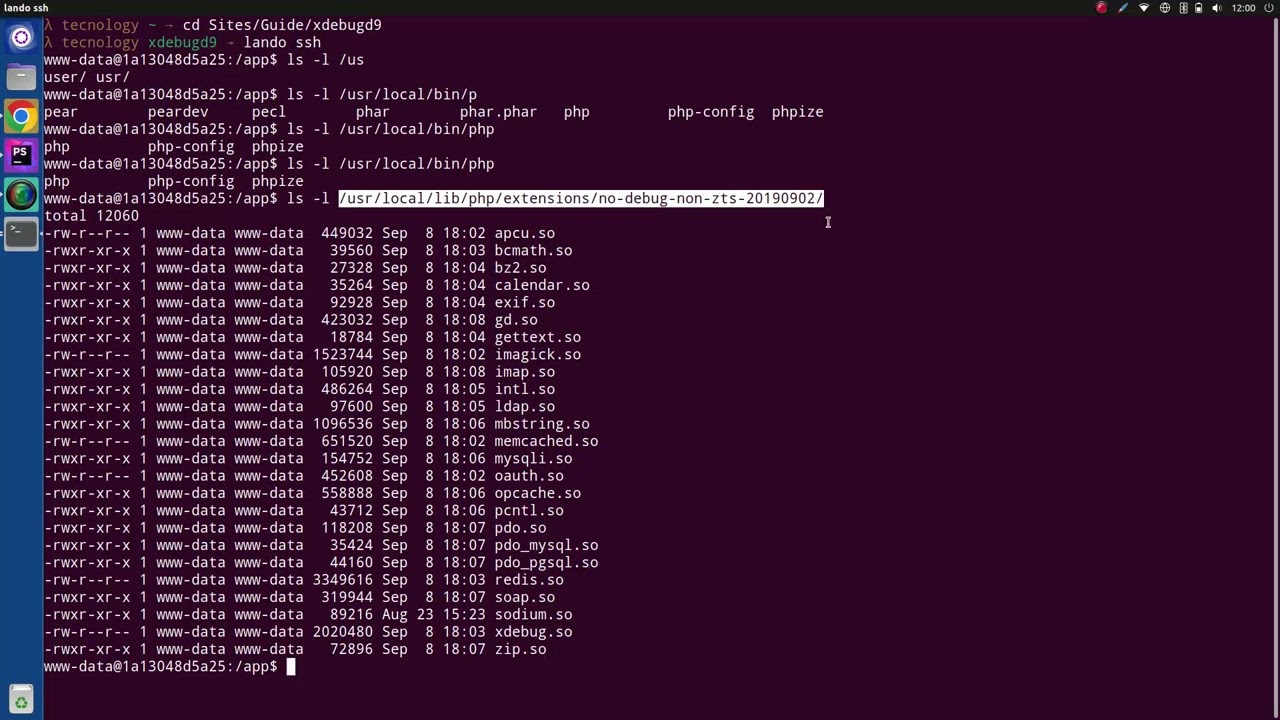 PHP xdebug + phpstorm + lando + docker