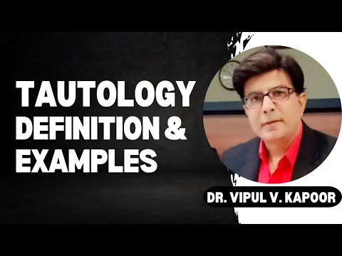 Tautology meaning, Tautology figure of speech