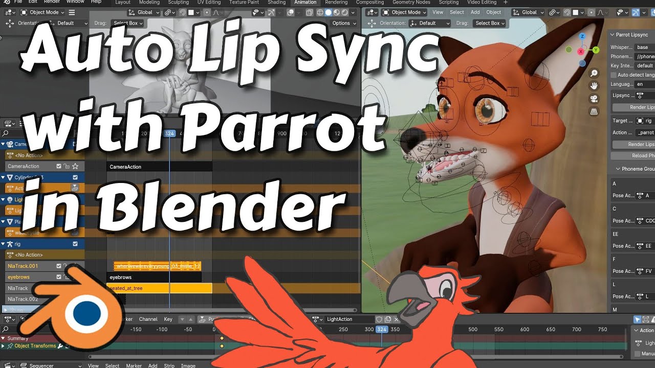 Revolutionizing Animation: Auto Lipsync in Blender with Parrot Lipsync | Galaxy.ai