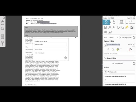 Redact a document in Everlaw
