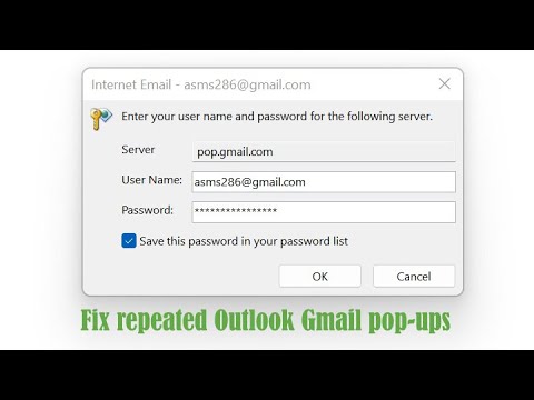 Fix Outlook - Your Gmail server rejected your login