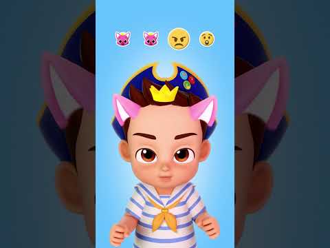 Pinkfong Ears on Brody! Learn Emotions 🥰 Try It on Tiktok #shorts #bebefinn