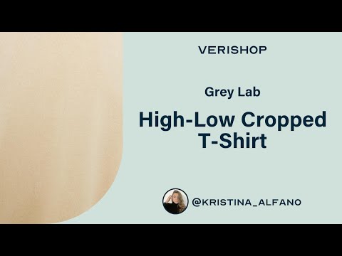 Grey Lab High-Low Cropped T-Shirt Review