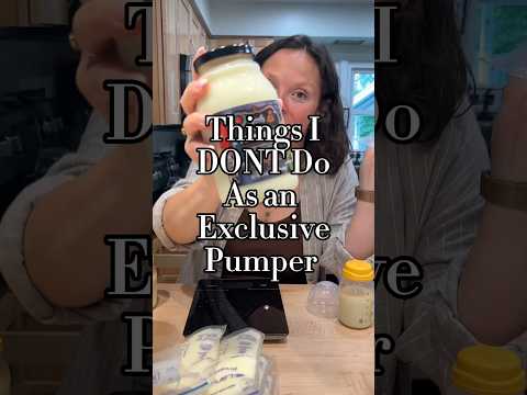 Things I DONT do While Exclusively Pumping
