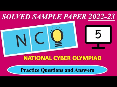 CLASS – 5 | NCO 2022-23 | National Cyber Olympiad Exam | Solved Sample ...