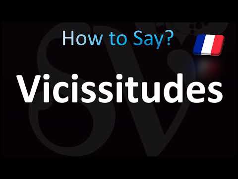 How to Pronounce ''Vicissitudes'' Correctly! (French)