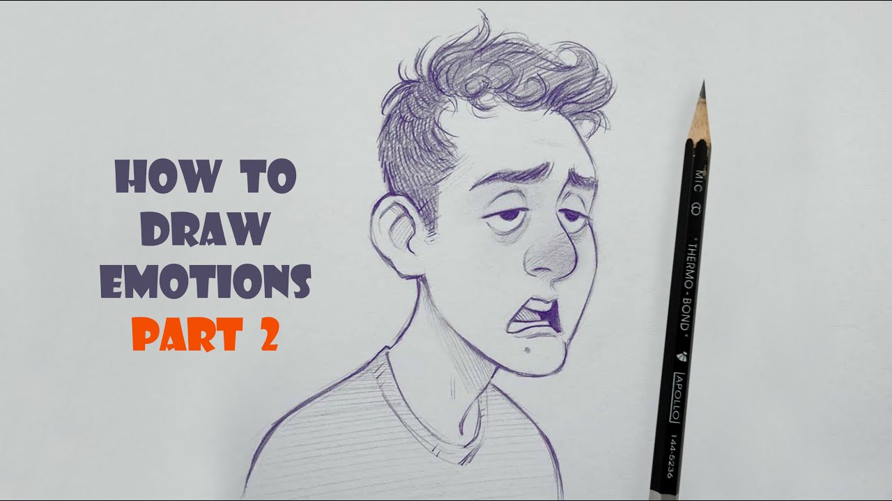 How to draw Emotions & Facial Expressions | Tutorial Part 2