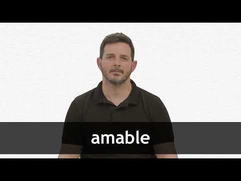 How to pronounce AMABLE in European Spanish