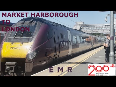 T#4 🇬🇧 Scenic EMR Train from Market Harborough to London St Pancras | High-Speed Rail Experience