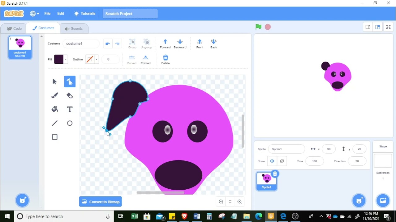 SCRATCH Tutorial 5: Creating your own Sprite