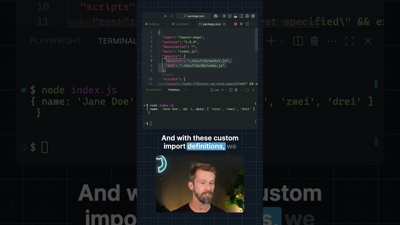Import maps work in Node.js since v14!