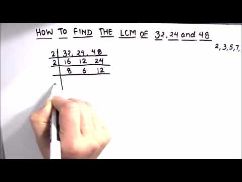 How to find the LCM of Three Number / LCM of three number / LCM by prime factorization (24 32 48)