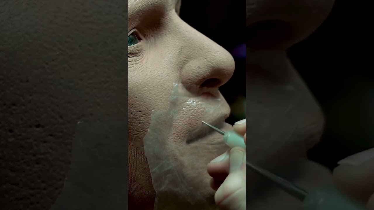 Sculpting skin texture. #sculpture #art #sfx #specialeffects #streamer #twitch #sculpting #learning