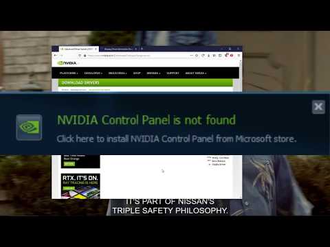 Nvidia Control Panel is not found Fix Windows 10