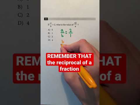 CollegeBoard’s Official SAT Practice Test #1 - No Calculator Section - Question #8 #Shorts #math