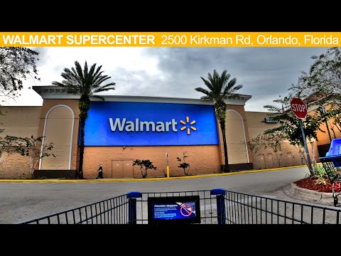 Shopping at Walmart Supercenter at 2500 Kirkman Rd in Orlando, Florida - Store 1220