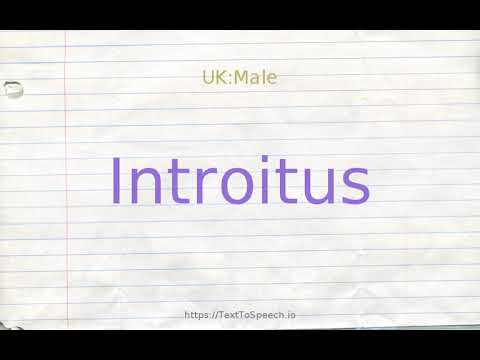 How to pronounce introitus