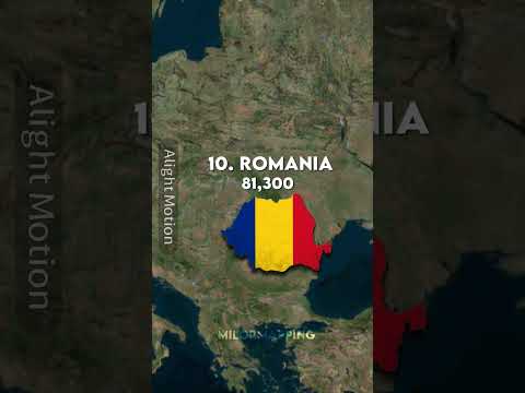 NATO countries with most active personnel in 2025 #mapping #shorts