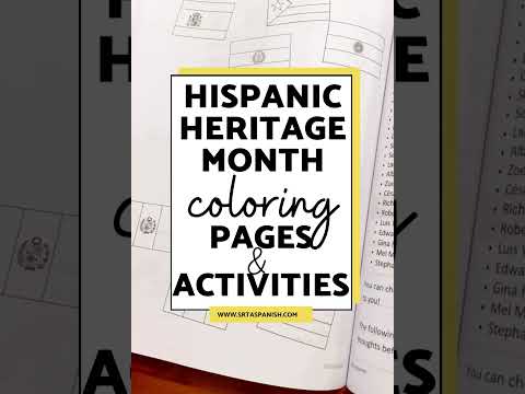 Hispanic Heritage Month Coloring Pages Workbook