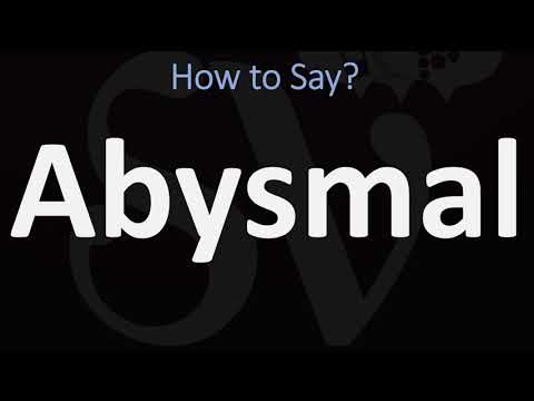 How to Pronounce Abysmal (CORRECTLY)