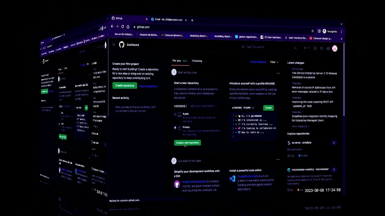 GitHub: Create account and convert CSV File into RAW data