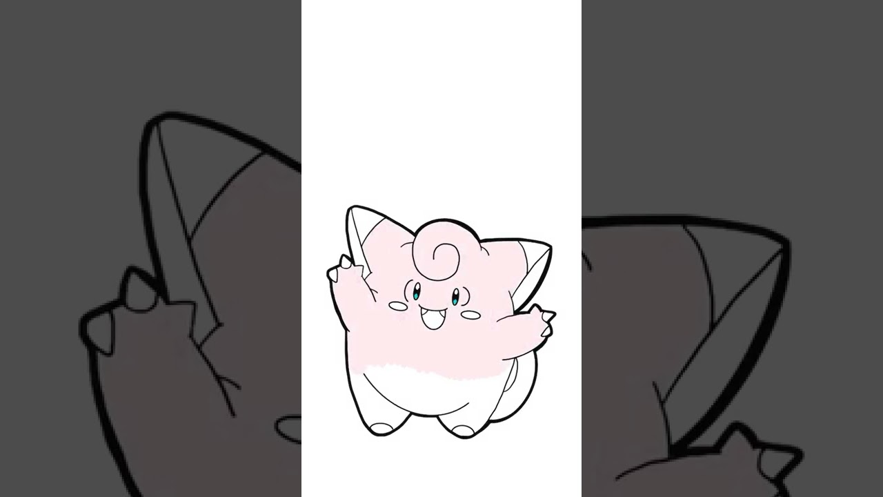 Pokedex drawing  Clefairy / pokemon 035 / #035 / Clefairy