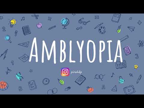 Amblyopia or Lazy Eye meaning in Urdu/Hindi | Word of the Day | English Vocabulary