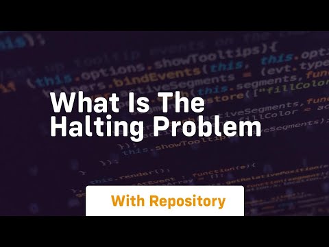 What is the halting problem