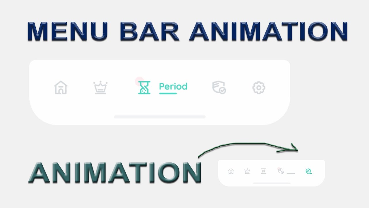 Build Animated Menu Bar Animation Effect Using Html CSS and Javascript
