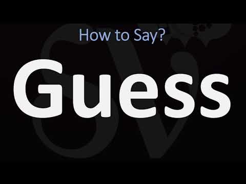 How to Pronounce Guess? (CORRECTLY)