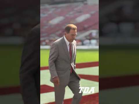Nick Saban's first pregame stroll through Bryant-Denny Stadium for the 2023 season 👀