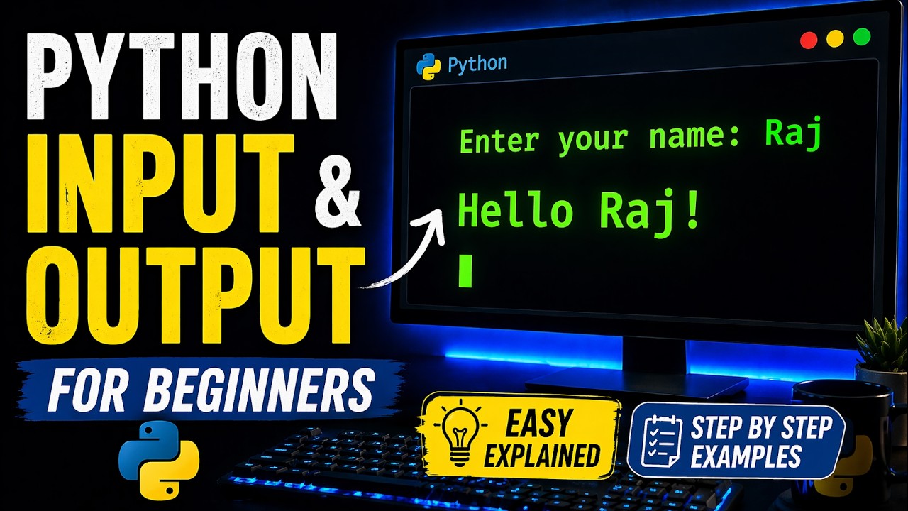 💻Python Input & Output for Beginners 🐍 | Tutorial #4