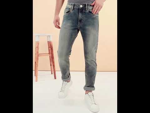 Mid Rise Tapered Fit Jeans