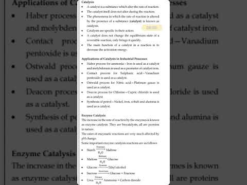 general science chemistry/catalysis/application of catalysts in industrial processes/enzyme catalyst