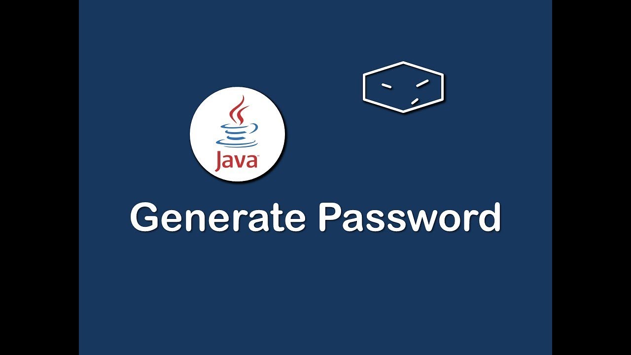 generate password in java