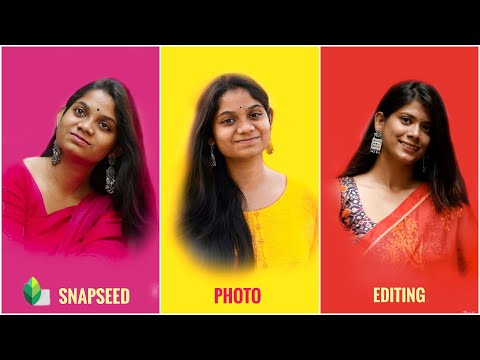Change Background Color According To The Color Of The Clothes For Portrait || Snapseed Photo Editing