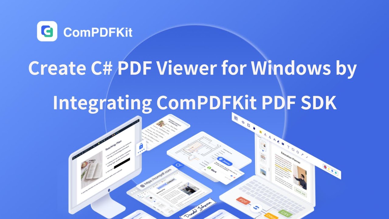 How to Create C# PDF Viewer/Reader for Windows | ComPDFKit PDF SDK