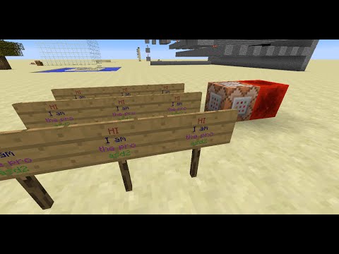 Minecraft Command Sign Generator