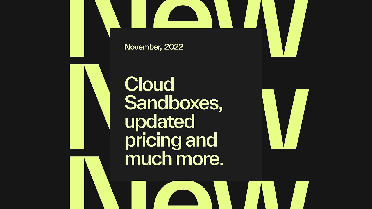 Updated pricing, Cloud sandboxes and more | What's new at CodeSandbox November 2022