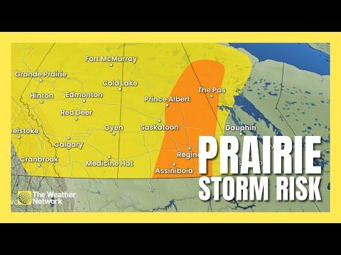 Prairie Storms Pack 100 km/h Winds and Large Hail | #forecast