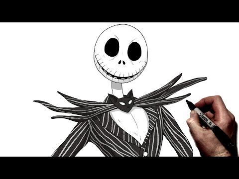 How to Draw Jack Skellington | Step By Step | Nightmare Before Christmas