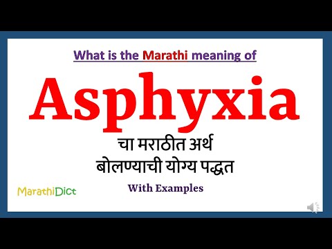 Asphyxia Meaning in Marathi | Asphyxia म्हणजे काय | Asphyxia in Marathi Dictionary |