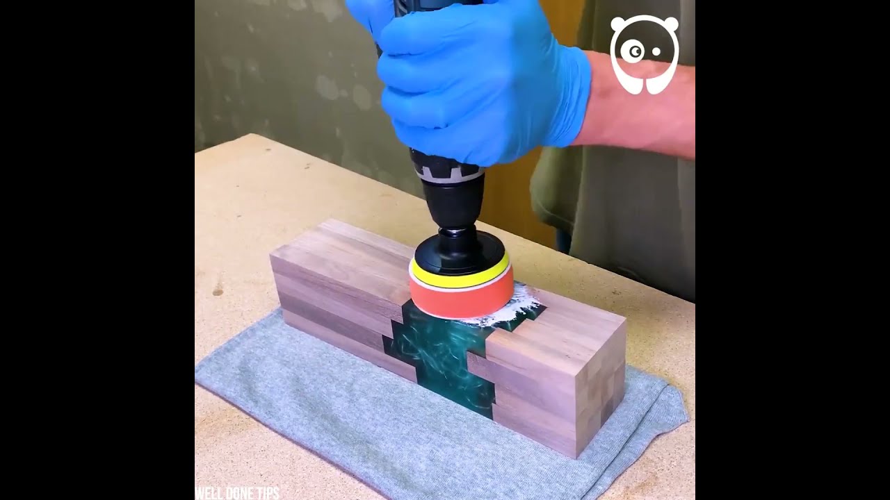 crea una lampara de noche con luces y resina